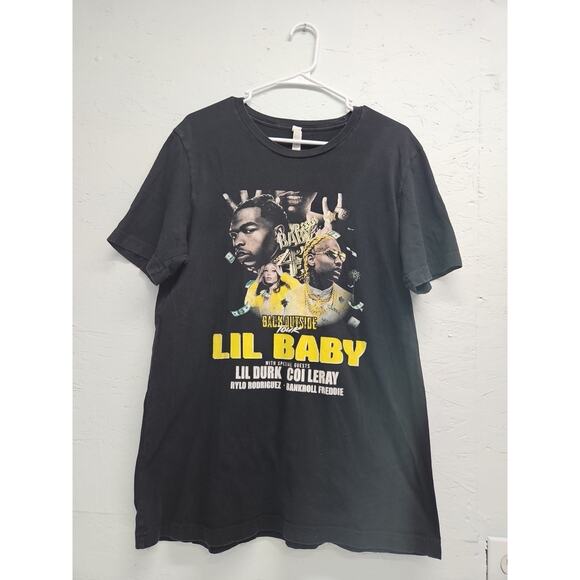 Gildan | Shirts | Lil Baby Lil Durk Coi Leray Large The Back Outside ...